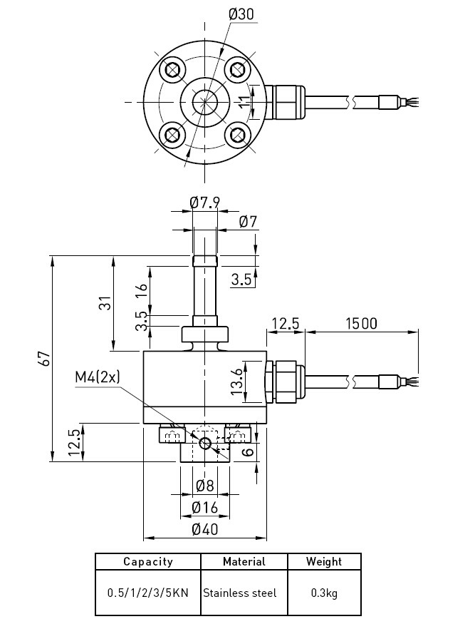 Custom Industrial Stainless Steel Load Cell Sensors , Tank Weighing ...